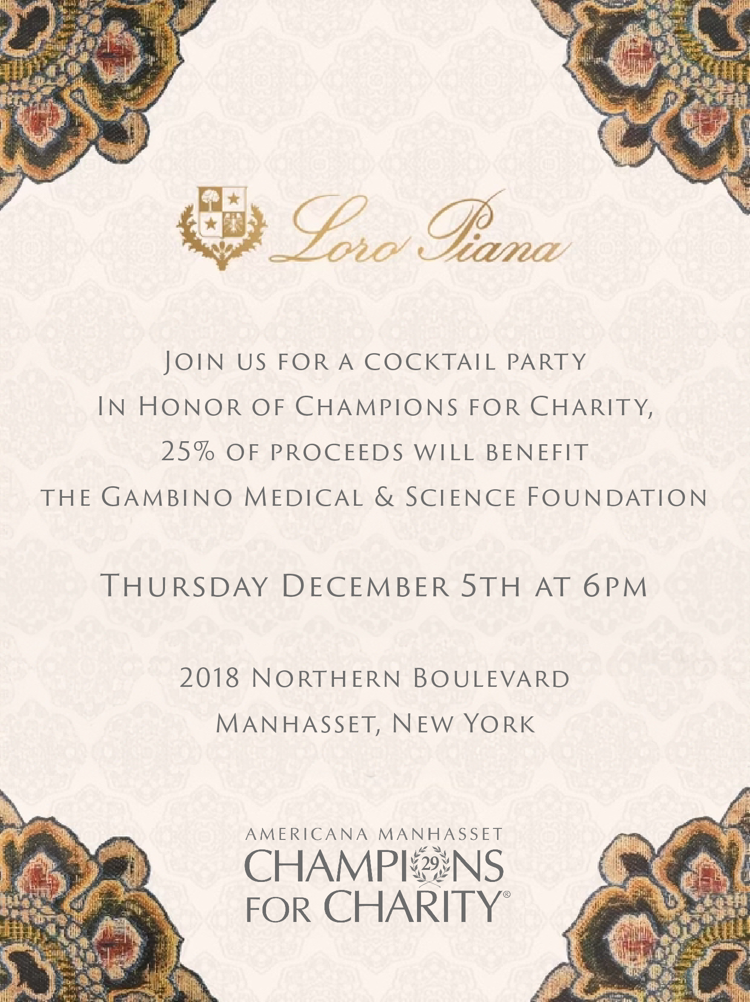 Loro Piana Invitation - GMSF